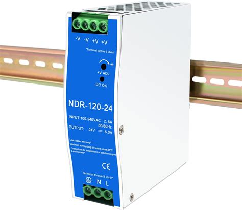 24vdc Power Supply Ndr 120wdual Output Input100 240vac