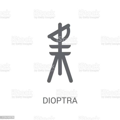 Dioptra 아이콘입니다 천문학 컬렉션에서 흰색 배경에 유행 Dioptra 로고 개념 0명에 대한 스톡 벡터 아트 및 기타 이미지 0명 고체 골동품 Istock