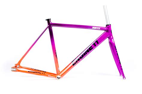 2018 Engine11 Vortex Fixed Gear Bike Frameset Whiteorange Purpleorange Blackpurple Color
