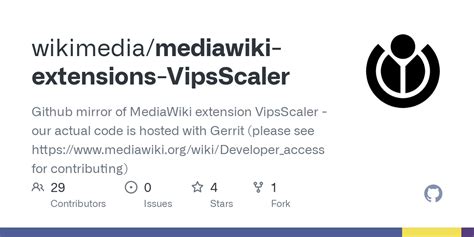 GitHub Wikimedia Mediawiki Extensions VipsScaler Github Mirror Of