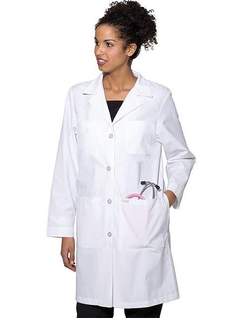 Buy Landau Women 38 Inch Three Pocket Medical Lab Coat For 3095 Lab
