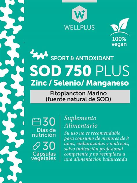 Sod 750 30 Cápsulas Wellplus