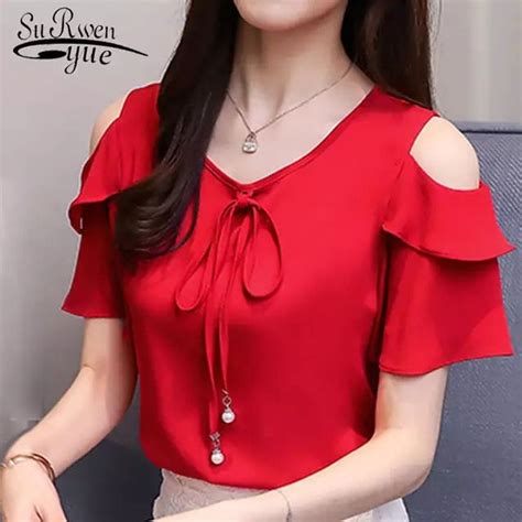 Venta Camisas Cortas De Moda De Mujer En Stock
