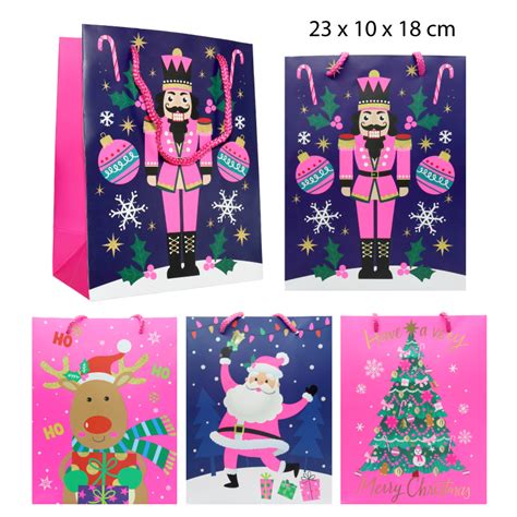 Bolsa De Regalo Fluor DiseÑo NavideÑo 23 Cm Xian Zhu
