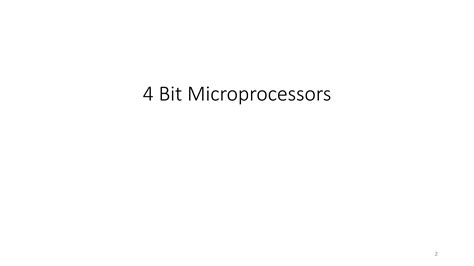 History Of Intel Microprocessors Ppt