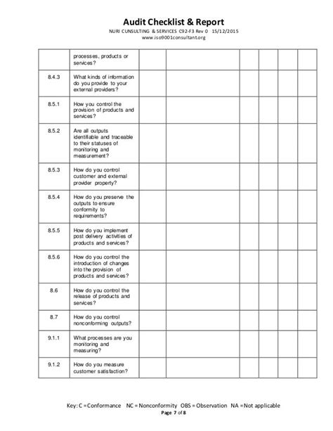 Iso 90012015 Internal Audit Templates Andmoreptu