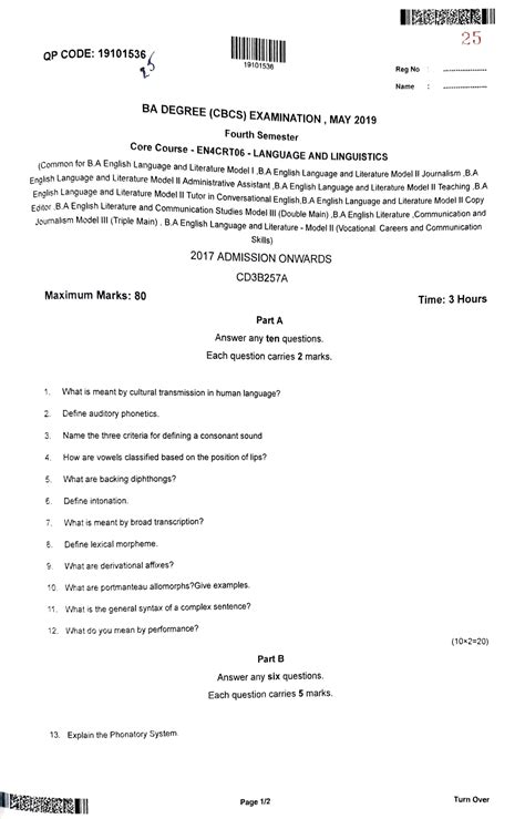 Scan Oct Question Paper QP CODE Reg No Oandnadsage Name Studocu