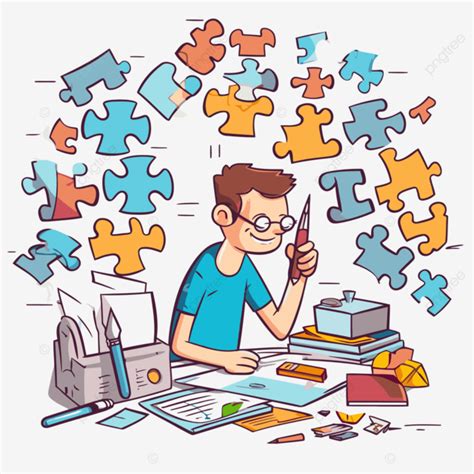 Resolución De Problemas Vector Png Pegatina Clipart Una Ilustración