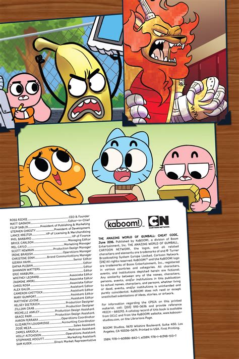 Read Online The Amazing World Of Gumball Cheat Code Comic Issue Full