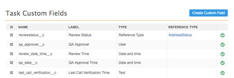 Task Custom Fields