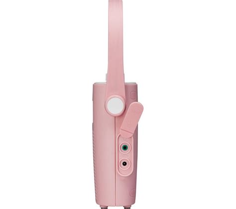 Buy JVC RA D11 P Portable DAB FM Bathroom Clock Radio Pink Free