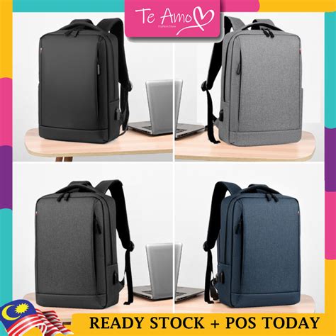 Office Business Waterproof Backpacks Laptop Computer 14 Usb Large