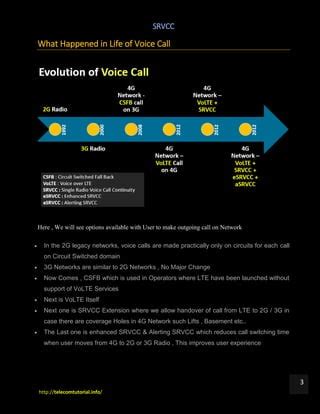 SRVCC Single Radio Voice Call Continuity In VoLTE Comparison With CSFB PDF