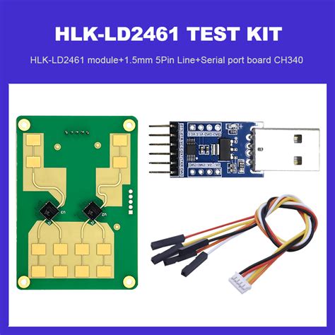 24ghz Human Presence Body Induction Distance Detection Radar Sensor Module Support Gpio And Uart