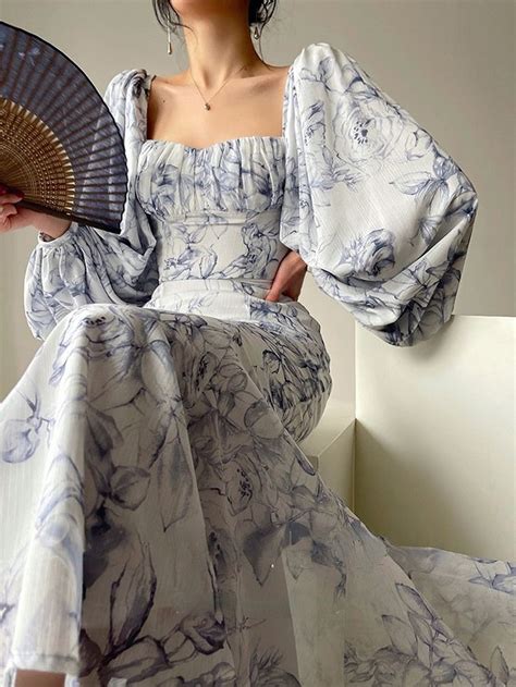 Summer Vintage Floral Print Skirt Set Women Elegant Retro Two Piece