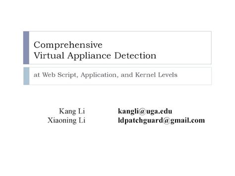 PDF Comprehensive Virtual Appliance Detection No Hypervisor Names Shown In Device And Drive