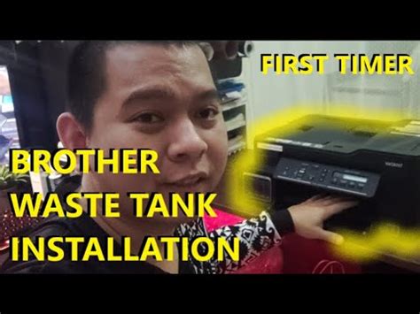 Brother DCP T W Waste Tank Ink Installation YouTube