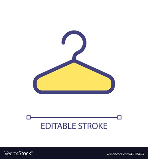 Hanger Pixel Perfect Rgb Color Ui Icon Royalty Free Vector