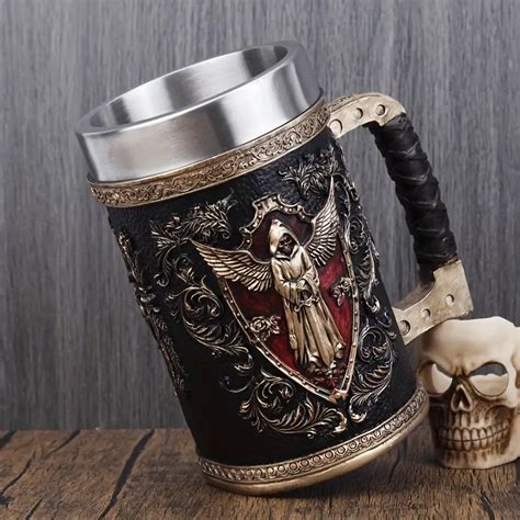 Exquisite 600ml Tankard Mug Stainless Steel Curious Things
