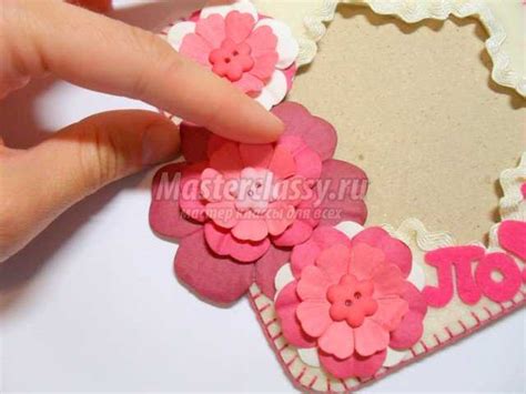 Фоторамка из фетра именная на магните МК Пошаговое фото Обсуждение на Liveinternet