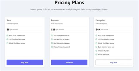 8 best react pricing tables you can add to your site the ultimate list