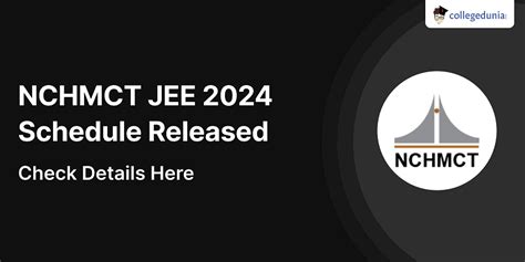 Nchmct Jee 2024 Schedule Released At Check Details Here