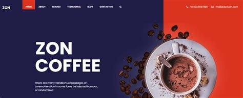 Free Coffee Shop Html Templates TemplatesJungle Com