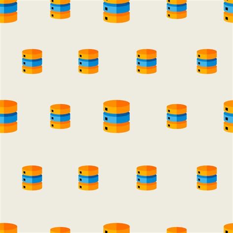 Premium Vector Database Seamless Pattern Eps 10 Free Vector