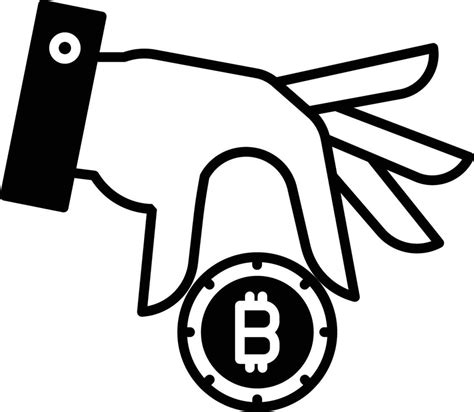 Pick Bitcoin Solid Glyph Vector Illustration 36576483 Vector Art At