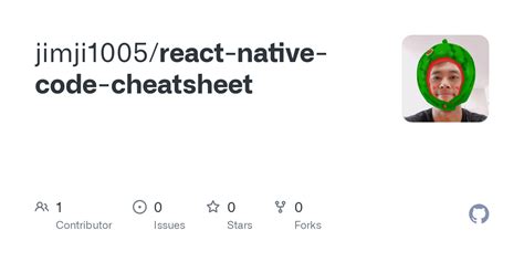 Github Jimji1005react Native Code Cheatsheet