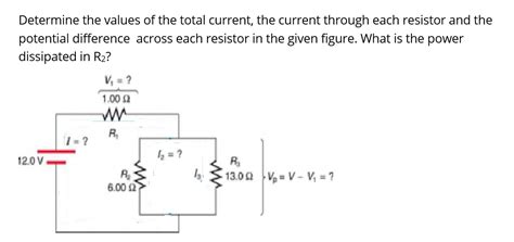Solved Determine The Values Of The Total Current The Chegg