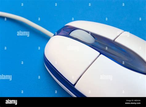 Close Up Of Scroll Optical Mouse Stock Photo Alamy