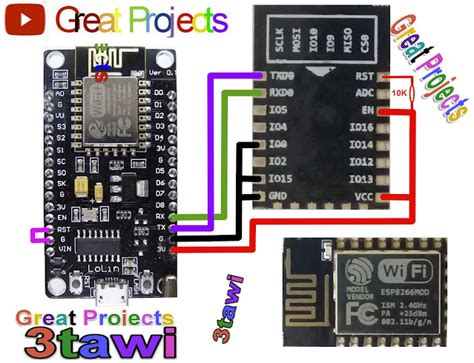 great projects how to program the esp12e esp12f esp12s esp18t module