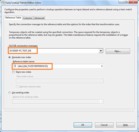 Microsoft Sql Server Knowledge Bank Fuzzy Lookup Transform