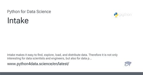 Intake Python For Data Science 2430