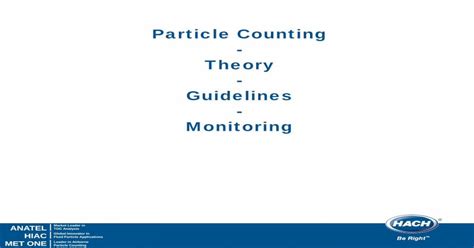 pdf particle counting theory guidelines monitoring … tr
