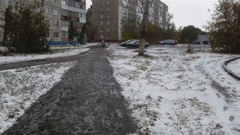 Зима заглянула в Омск | Пикабу