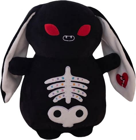 Yedobee Halloween Skeleton Rabbit Plush Toycreepy Goth Black Bunny