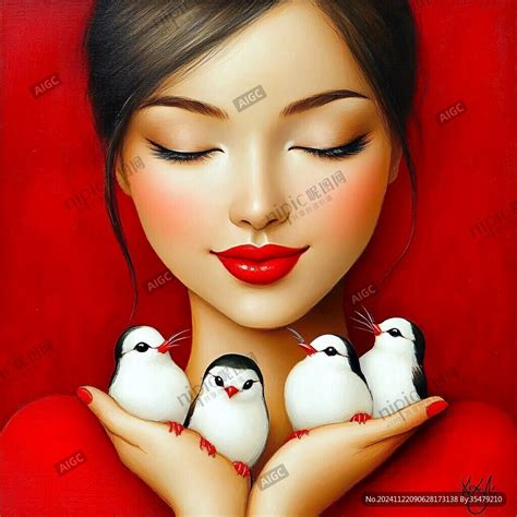 Ai创作图鼠绘美女插画 鼠绘美女 鼠绘模特 企鹅装饰画 写实人物插画 美女无框画 写实唯美插画 鼠绘高清图 小鸟原创设计 姑娘无框画 原创小鸟 插画美女美女插画 原创鼠绘 诱惑装饰画 鼠绘装饰