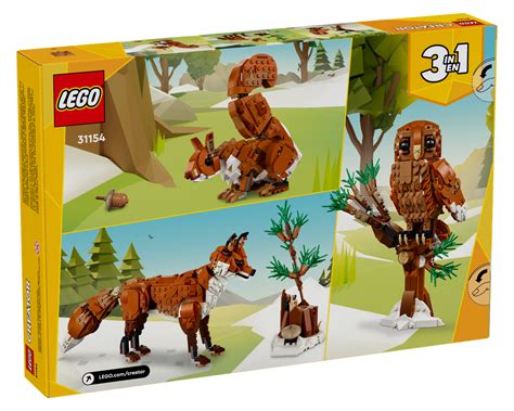 LEGO Set 31154-1 Forest Animals: Red Fox (2024 Creator > Creator 3-in-1 ...