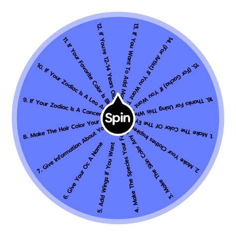 Make An OC Challenge For Gacha Also Spin The Wheel Random Picker
