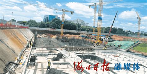 海口桂府佳苑安居房加快建设，将提供2162套房源施工项目进行
