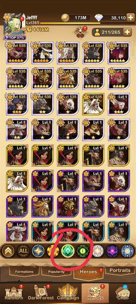 Latest Update Messed Up The Heroes Tab Rafkarena