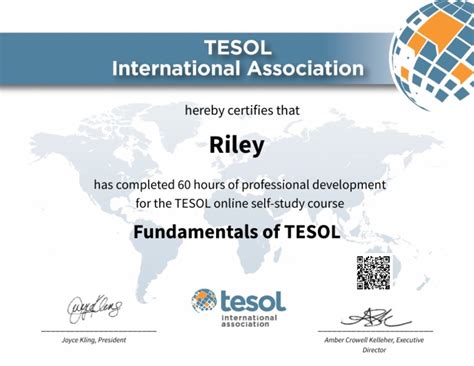 Tesol Course Certificate Pdf