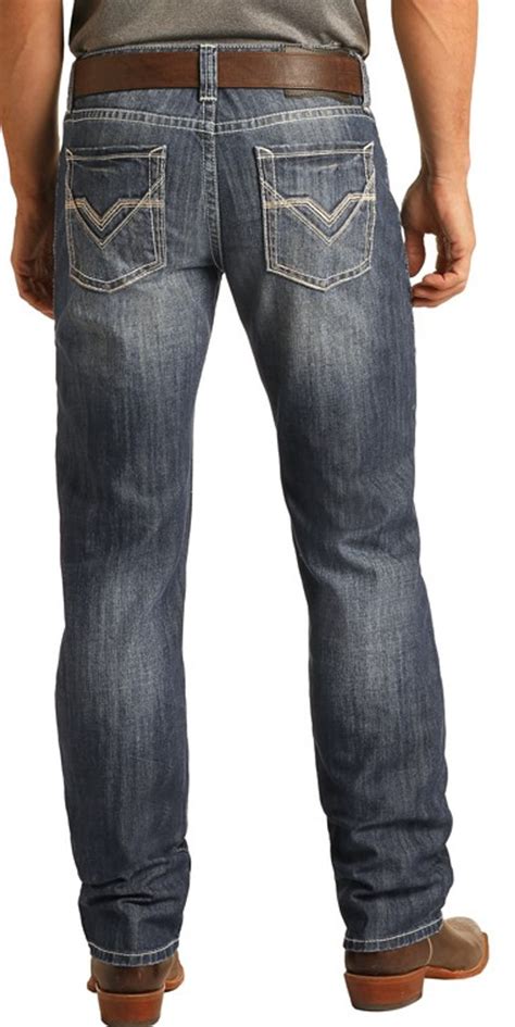 Rock And Roll Denim Mens Jeans Pistol Regular Fit Stackable Boot Cut