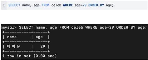 Sql 4 Order By 비교연산자 논리연산자