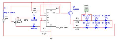 Nir Illuminating Circuit Design And Simulation Then After Simulation
