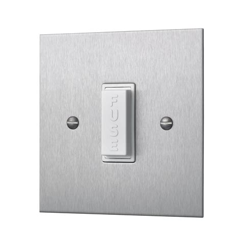 Satin Stainless Steel Unswitched Fused Spur Wandsworth Electrical