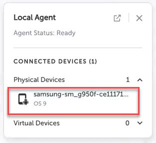 Recording A Mobile Test Using A Local Device