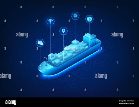 Transportation And Logistics Technology Worldwide Shipping Using Ships